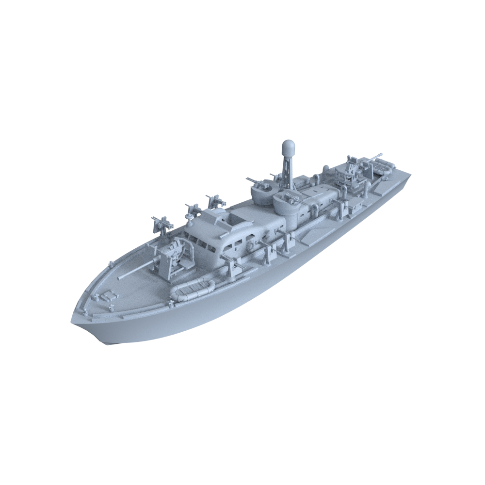 SSMODEL 762 Military Model Kit USS Elco 77-Foot PT Boa PT-59 Water Lin ...