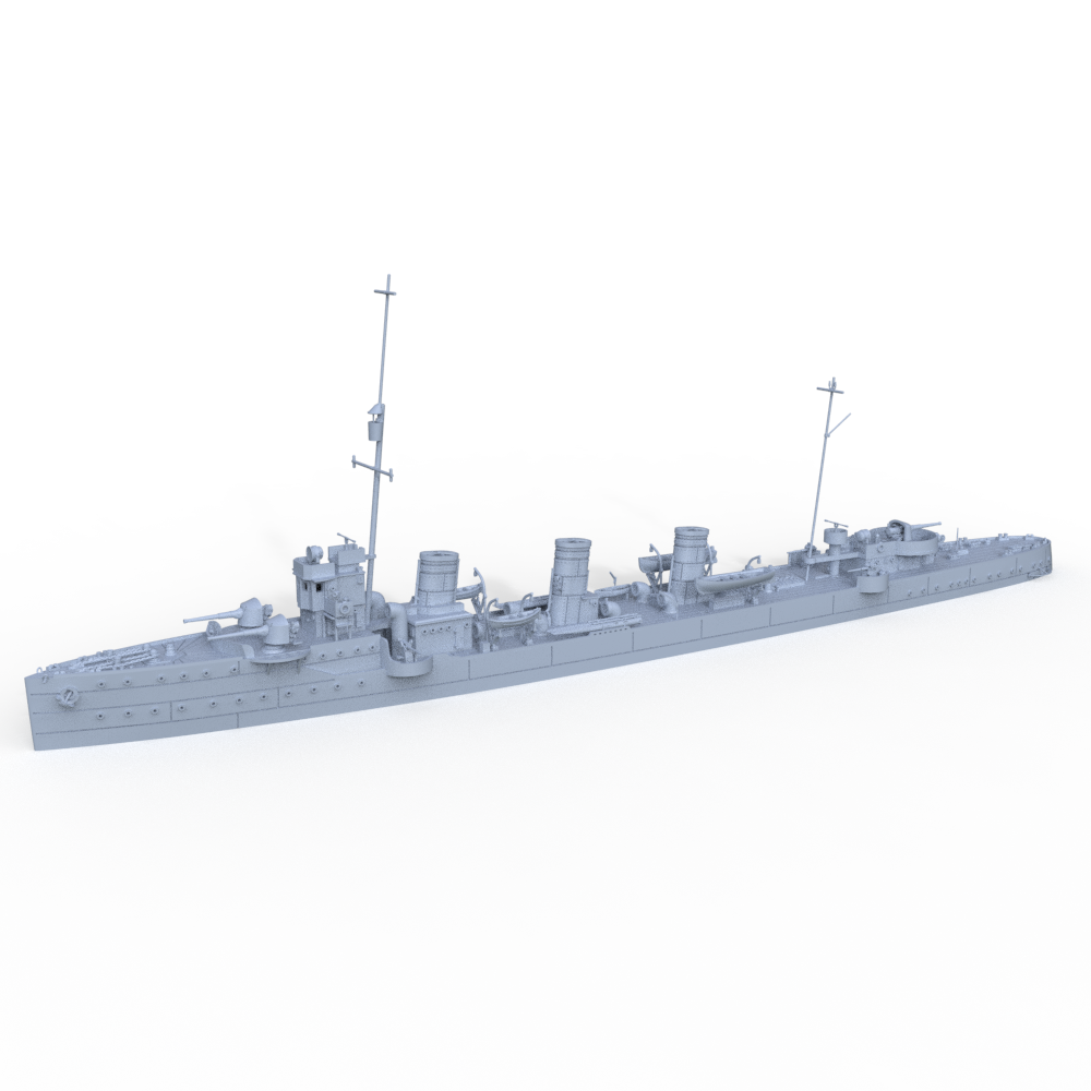 SSMODEL 731 Military Model Kit Italian Aquila Class Destroyer Aquila 1 ...