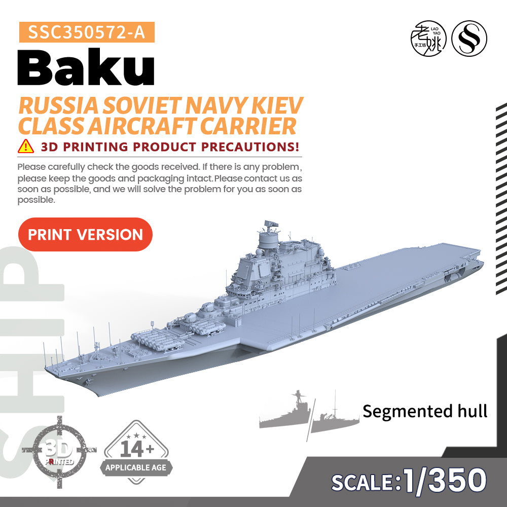 SSMODEL 572 Military Model Kit Russia Soviet Navy Kiev class Aircraft ...